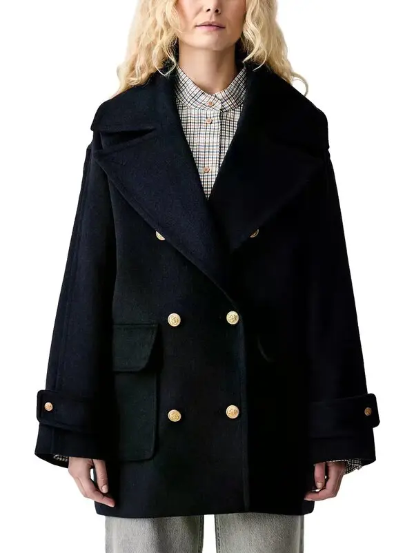 Munthe Vetch Double-breasted Coat - Blue