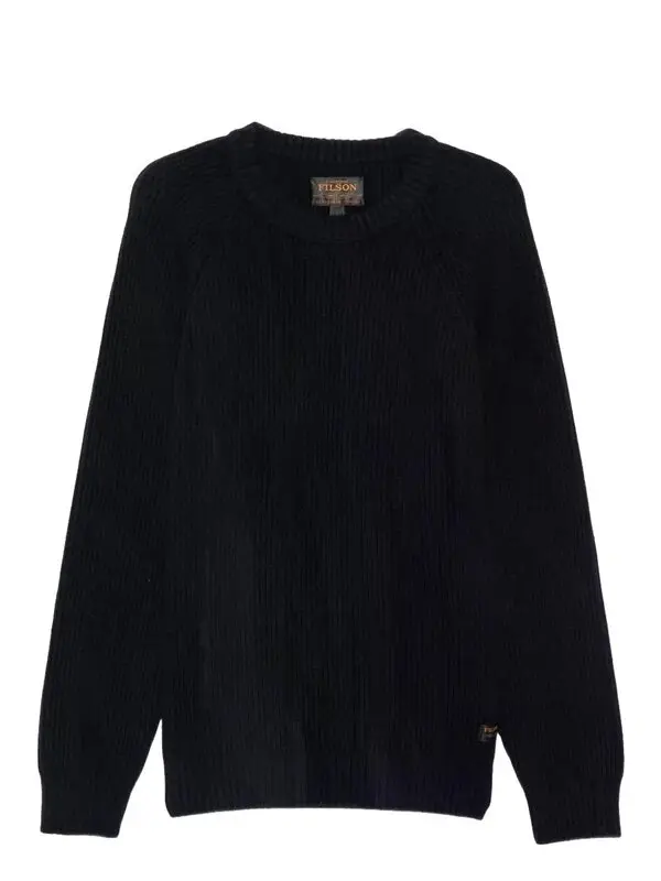 Filson Ribbed-knit Raglan-sleeve Sweater - Blue