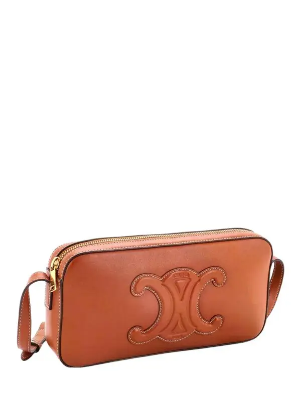 Celine Cuir Triomphe Camera Leather Small Shoulder Bag - Brown