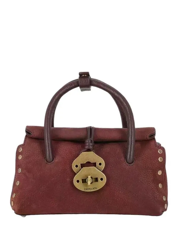 ZANELLATO Dotta Jones Nabuk Tote Bag - Red