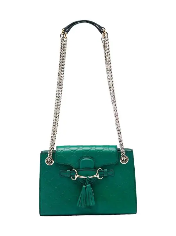 Gucci 2016-2026 Small Guccissima Emily Shoulder Bag - Green