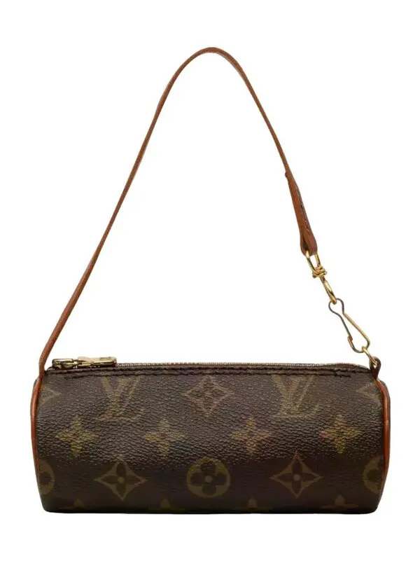 LOUIS VUITTON 1990-2010 Monogram Papillon Pochette Handbag - Brown
