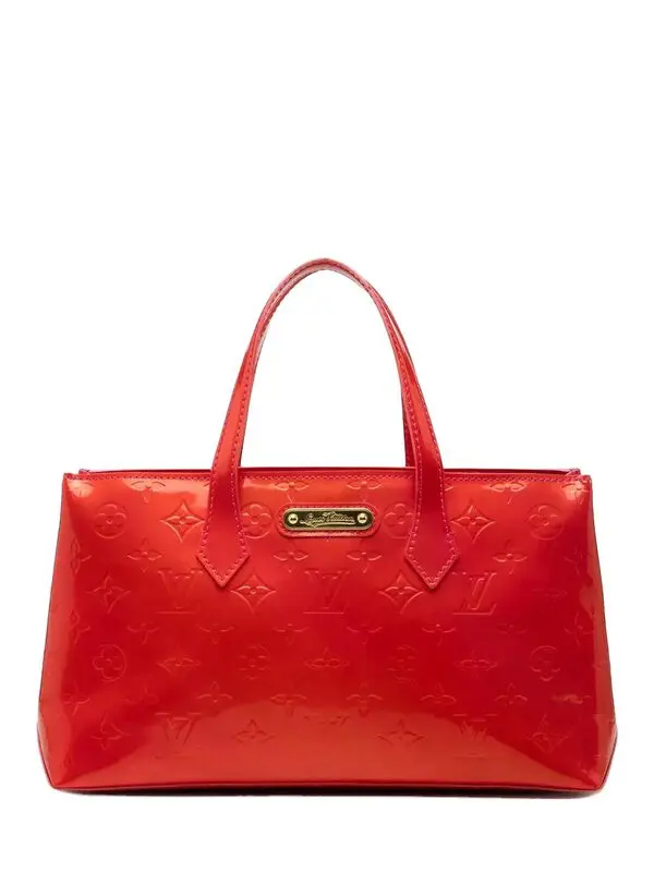 LOUIS VUITTON 2009 Monogram Vernis Wilshire Pm Handbag - Red