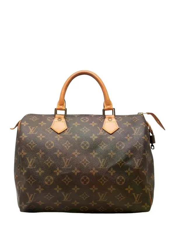 LOUIS VUITTON 1995 Monogram Speedy 30 Boston Bag - Brown
