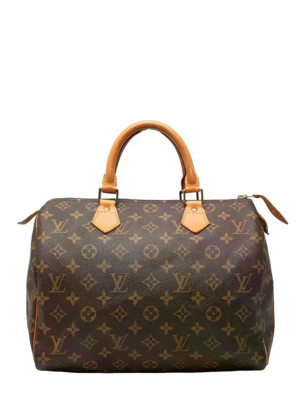 LOUIS VUITTON 1995 Monogram Speedy 30 Boston Bag - Brown