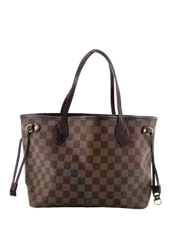 LOUIS VUITTON Neverfull Damier Pm Tote Bag - Brown