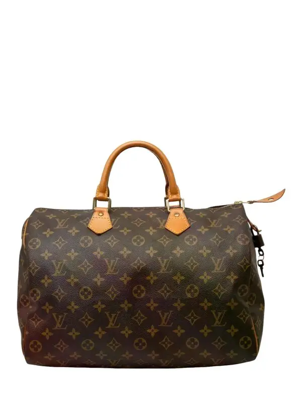 LOUIS VUITTON 1998 Monogram Speedy 35 Boston Bag - Brown