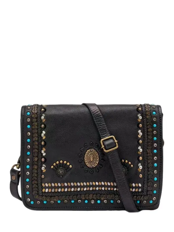 FRAU Stud-embellished Leather Shoulder Bag - Black