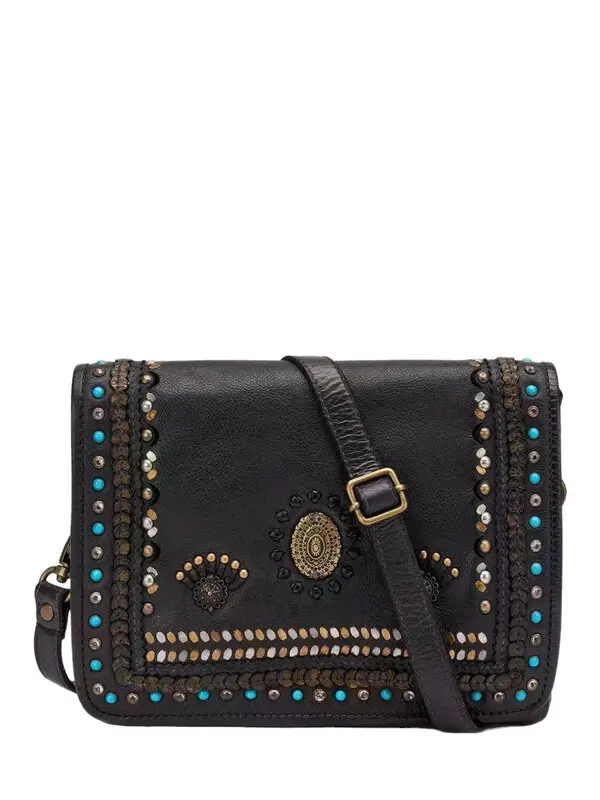 FRAU Stud-embellished Leather Shoulder Bag - Black