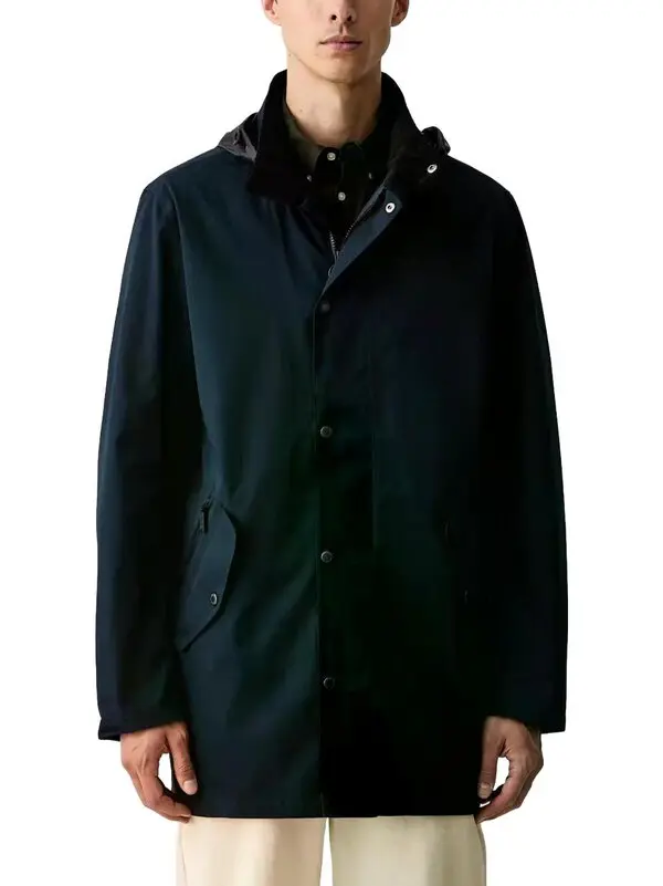 Barbour Chelsea Hooded Coat - Blue
