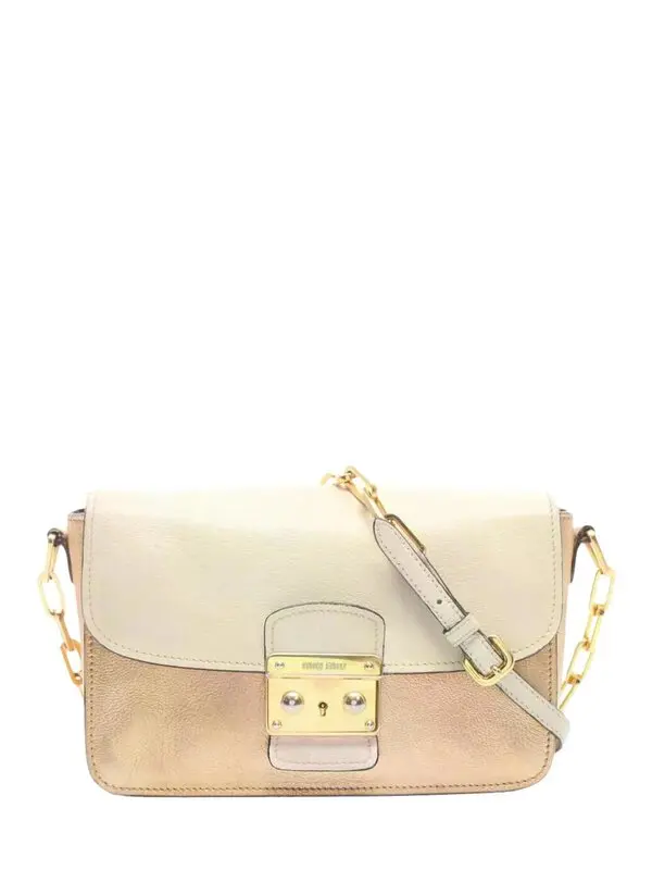 Miu Miu 2000s Chain Small Shoulder Bag - Neutrals