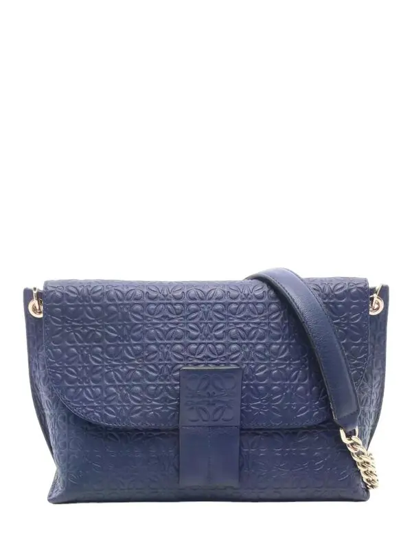 Loewe 2000s Repeat Anagram Shoulder Bag - Blue