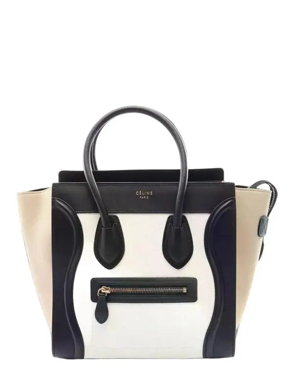 Celine 2010s Luggage Micro Tote Bag - Black