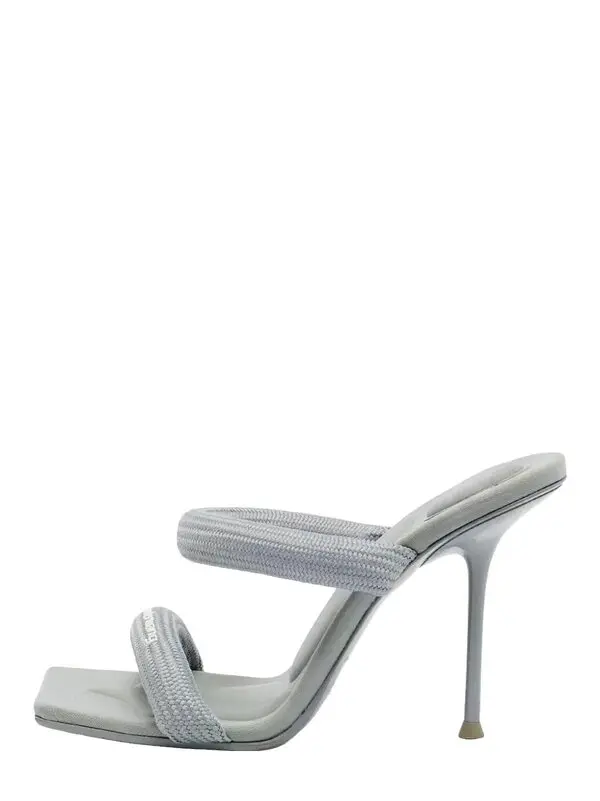 Alexander Wang Julie Tubular-strap Heeled Sandals - Grey