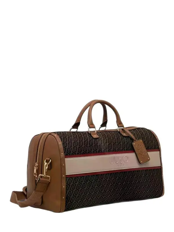 Liu Jo Jacquard Travel Duffel Bag - Brown