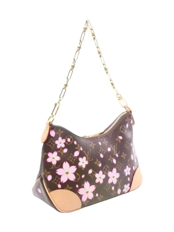 LOUIS VUITTON 2021s Pm X Murakami Monogram Boulogne Handbag - Brown
