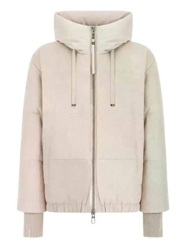 DUNO Hooded Quilted Jacket - Grey