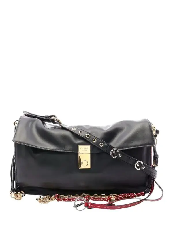 Prada 2010s Large Soft Sound Shoulder Bag - Black