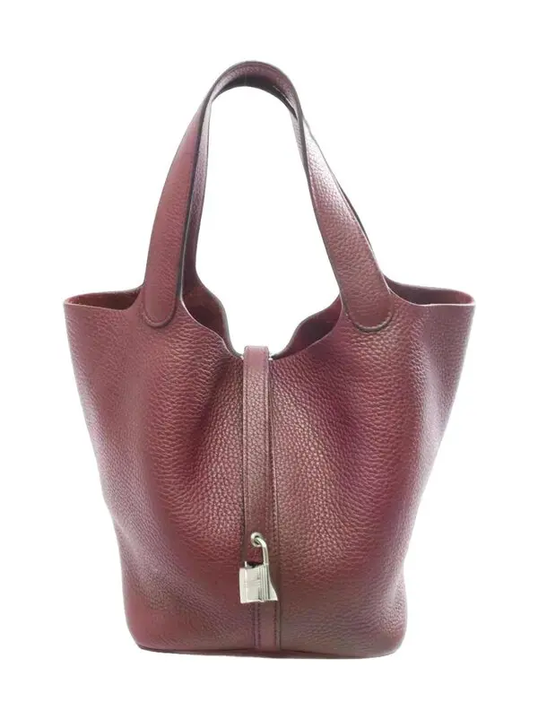 Hermès 2017 Mm Picotin Lock Shoulder Bag - Red