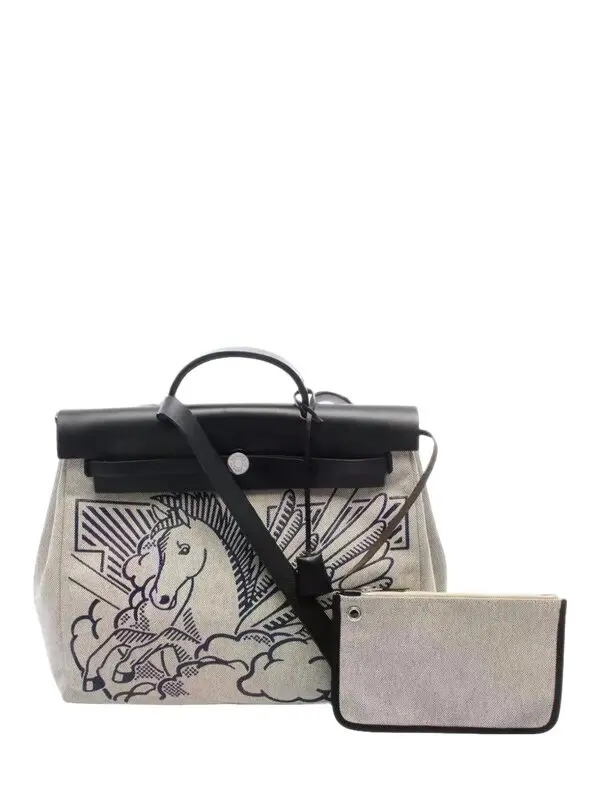 Hermès 2020 Mm Herbag Zip Pegasus Pop Tote Bag - Neutrals