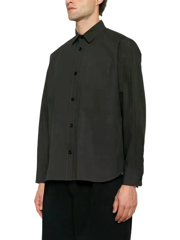 Sacai Chest-pocket Button-up Shirt - Green