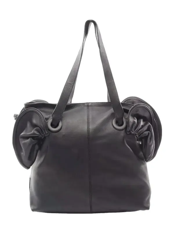 Valentino Garavani 2010s Ruffled Tote Bag - Black