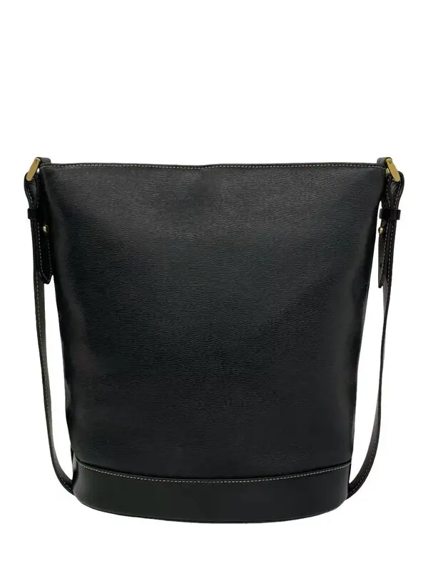 Burberry 1980-1990 Leather Bucket Bag - Black