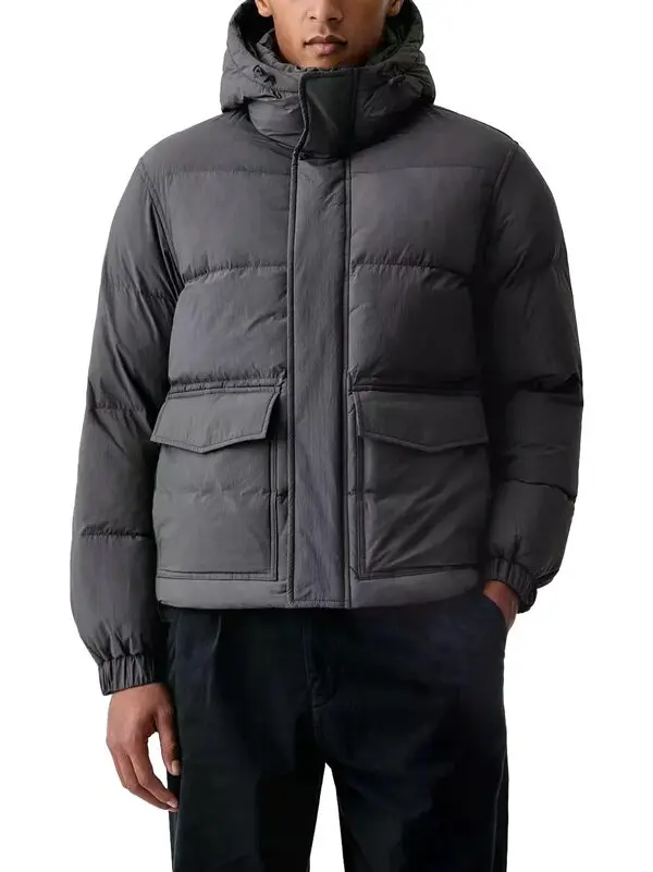 Marc O'polo Hooded Quilted Jacket - Grey
