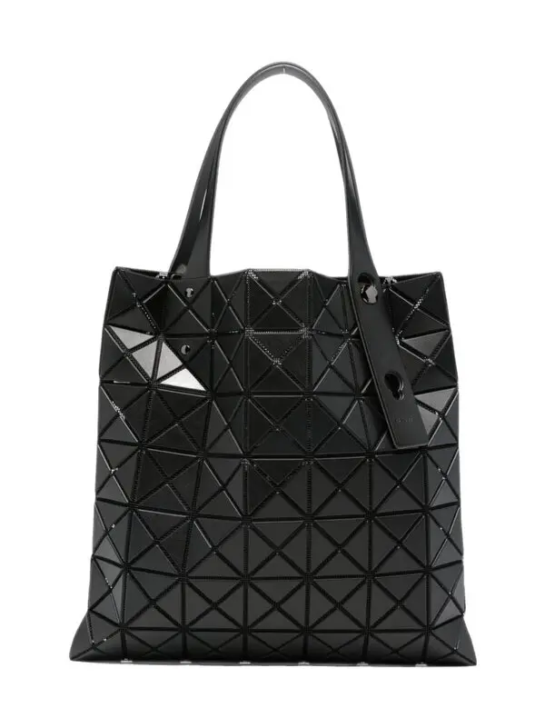Issey Miyake Geometric Panel Tote Bag With Adjustable Handles - Black