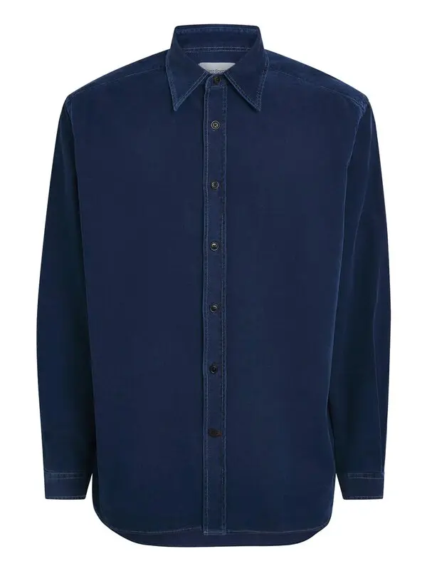 Oliver Peoples Cotton Newson Cord Atlanta Shirt - Blue