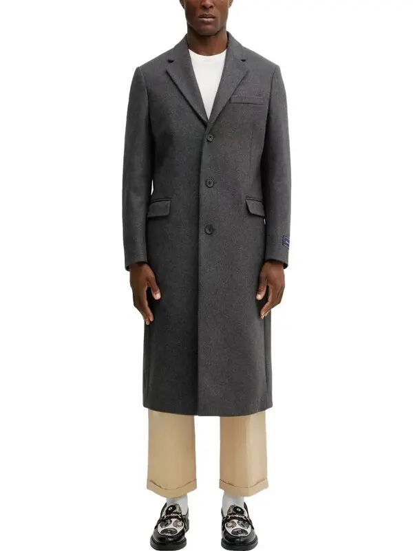 Sporty & Rich Notched-lapels Single-breasted Coat - Grey