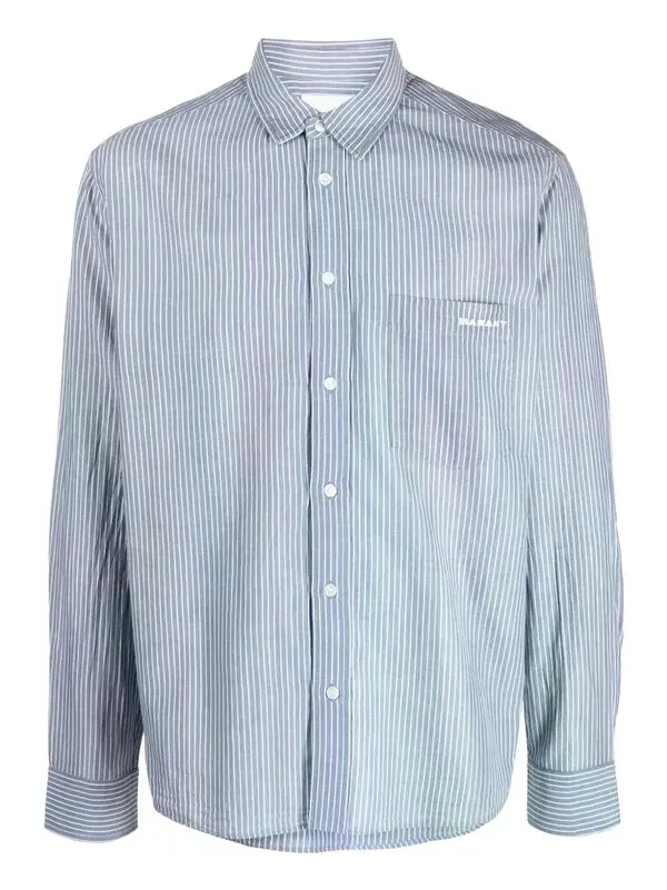 MARANT Jasolo Striped Shirt - Blue