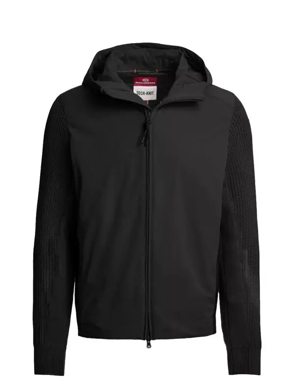 PARAJUMPERS Rocher River Hybrid Hoodie - Black