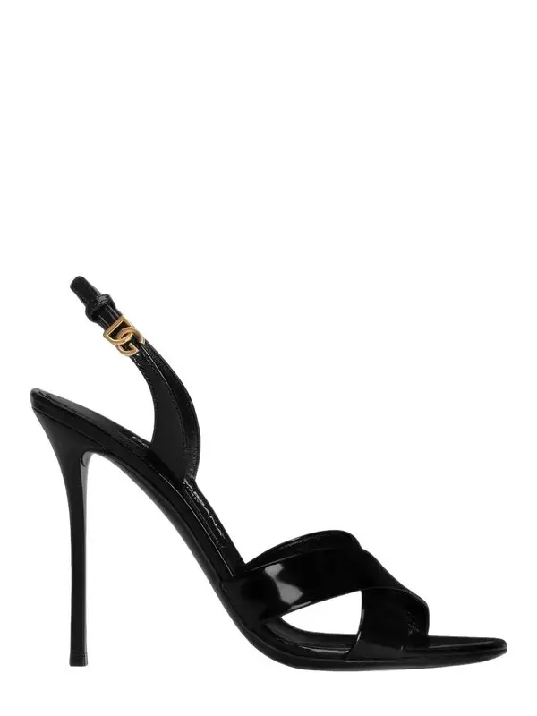 Dolce & Gabbana Keira 2.0 Leather Sandals - Black