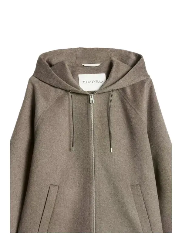 Marc O'polo Hooded Wool Jacket - Brown