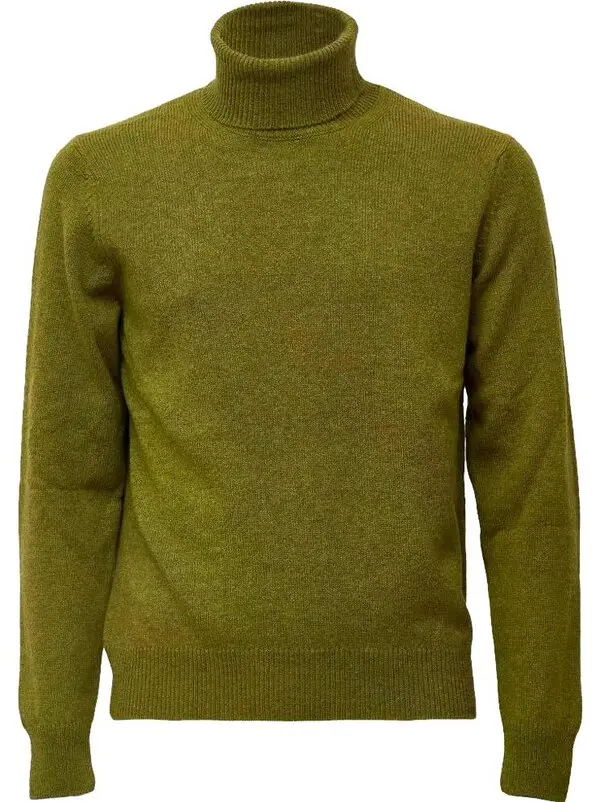 ZANONE Roll-neck Wool Sweater - Green