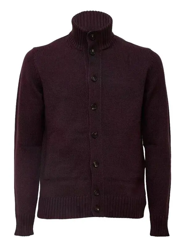 ZANONE Chioto Button-up Sweater - Red