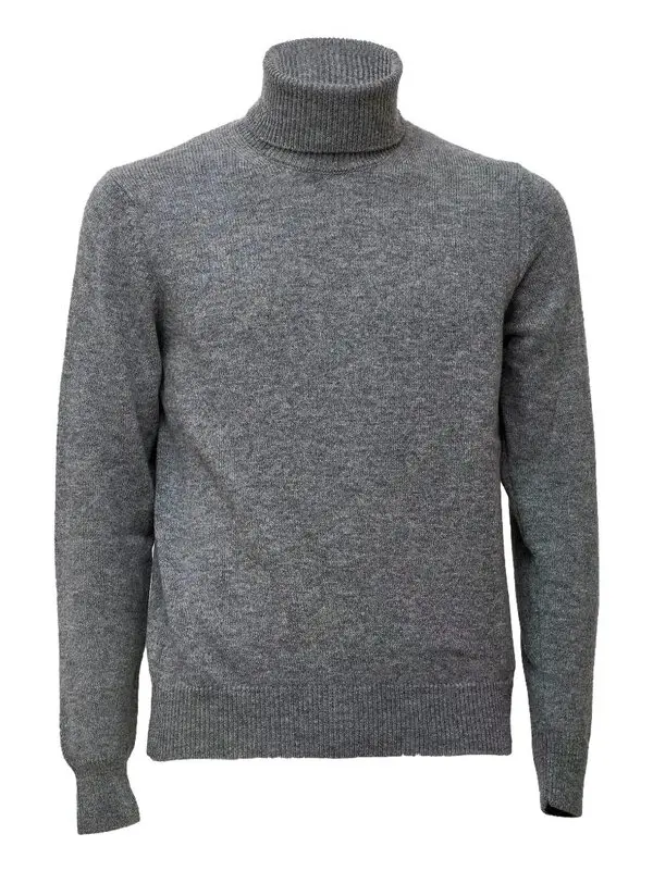 ZANONE Roll-neck Wool Sweater - Grey