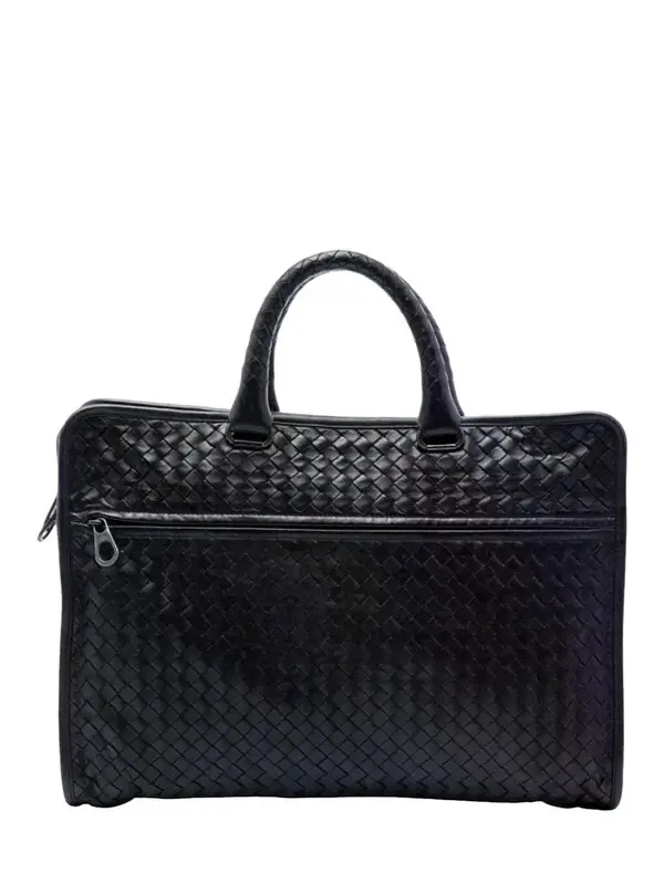 Bottega Veneta 2012-2026 Nappa Intrecciato Briefcase Business Bag - Black