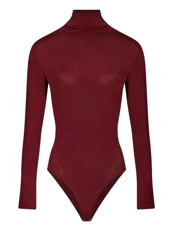 Wolford Colorado Roll-neck Long-sleeve Bodysuit - Red