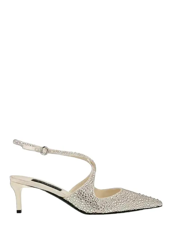 Philipp Plein Slingback Shoes Strass - Neutrals