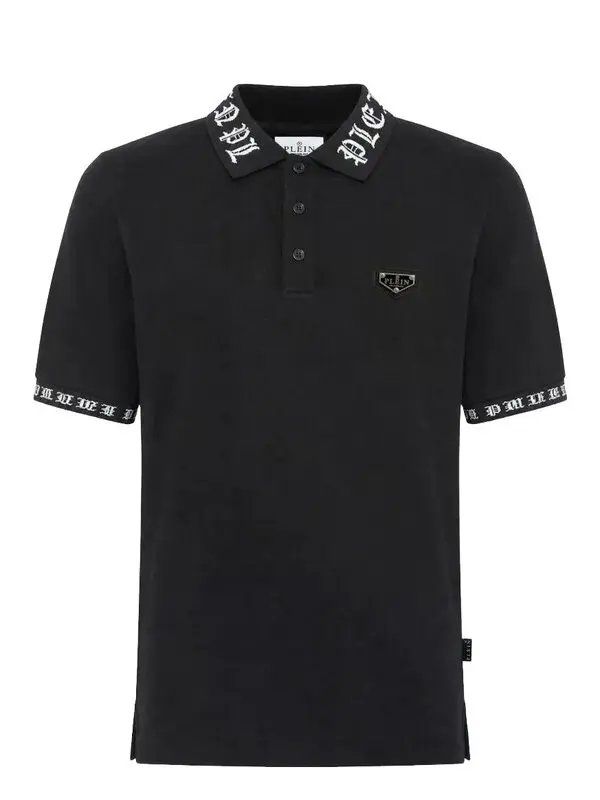 Philipp Plein Polo T-shirt Gothic - Black