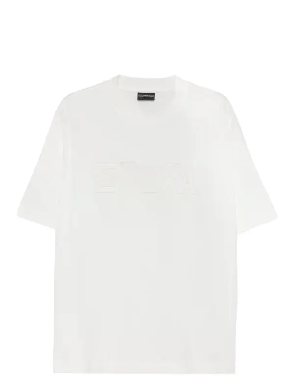 Emporio Armani Embossed-logo T-shirt - White