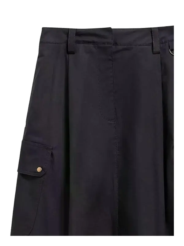 Barbour Carly Cargo-pocket A-line Midi Skirt - Black