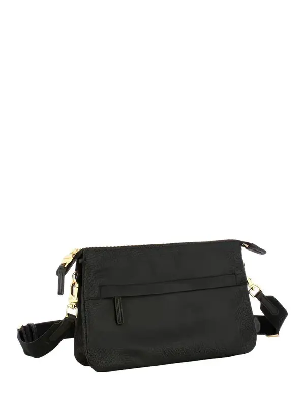 Borbonese Op' Textured Shoulder Bag - Black