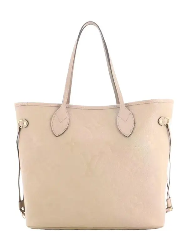 LOUIS VUITTON Neverfull Nm Monogram Empreinte Giant Mm Tote Bag - Neutrals