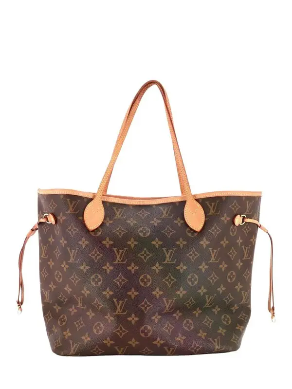 LOUIS VUITTON Neverfull Nm Monogram Canvas Mm Tote Bag - Brown