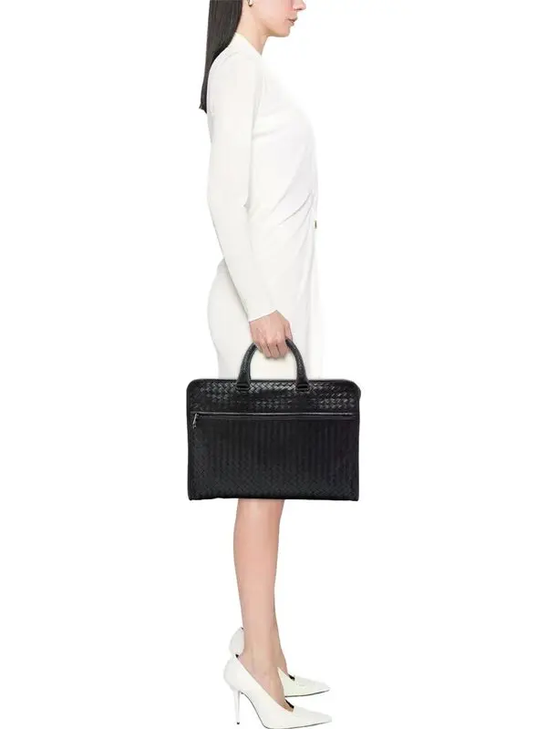Bottega Veneta 2012-2026 Nappa Intrecciato Business Bag - Black