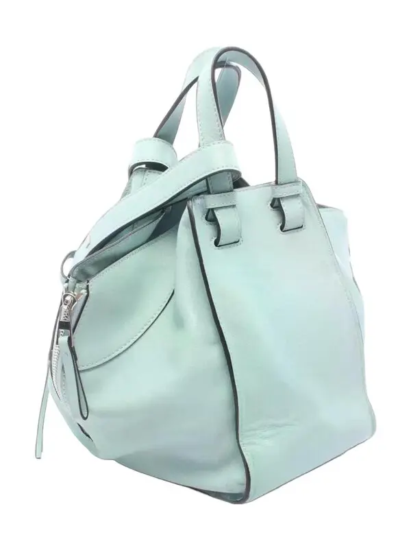 Loewe 2000s Hammock Leather Tote Bag - Blue
