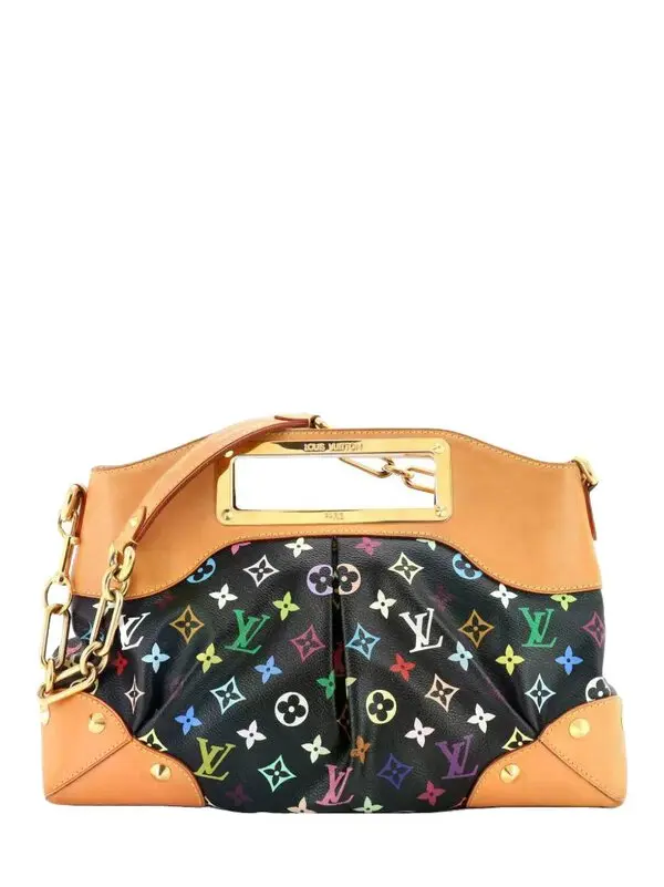 LOUIS VUITTON Judy Handbag Monogram Multicolor Mm Shoulder Bag - Black